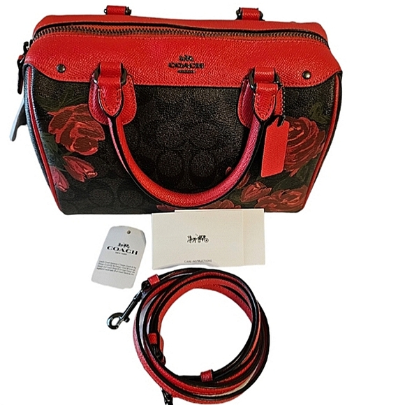 Coach | Bags | Coach Mini Bennett Satchel With Floral Camo Print Nwt ...